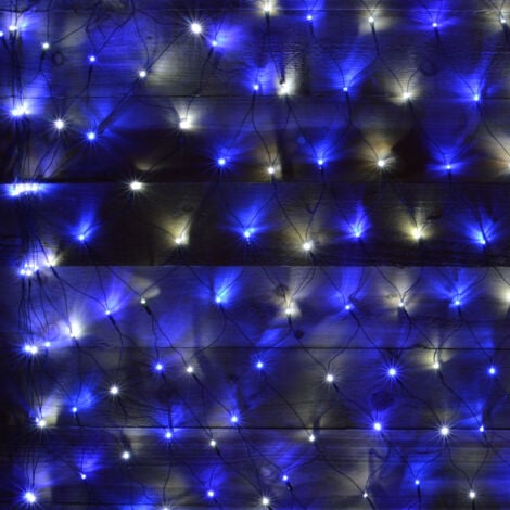 Premier 3.5m x 1.2m 360 LED Multi Action Christmas Net Window Light ...