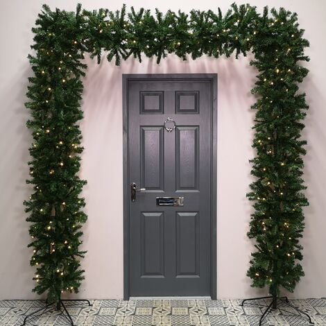 8ft (2.4m) Tall Prelit Premier Indoor / Outdoor Christmas Tree Arch in ...