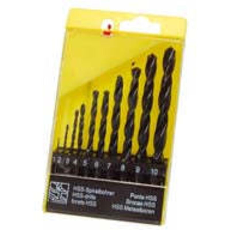 Punte hss in set 10 pezzi