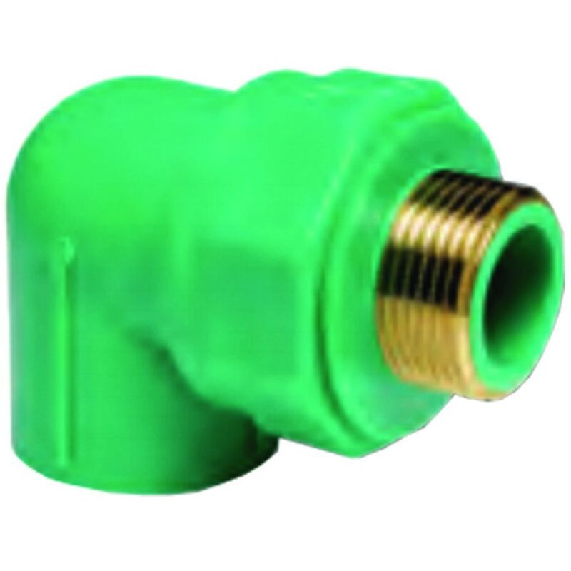 Curva 90° Filettata Maschio In Ppr Pn25 - M ø mm.20x1/2" - 10 pz