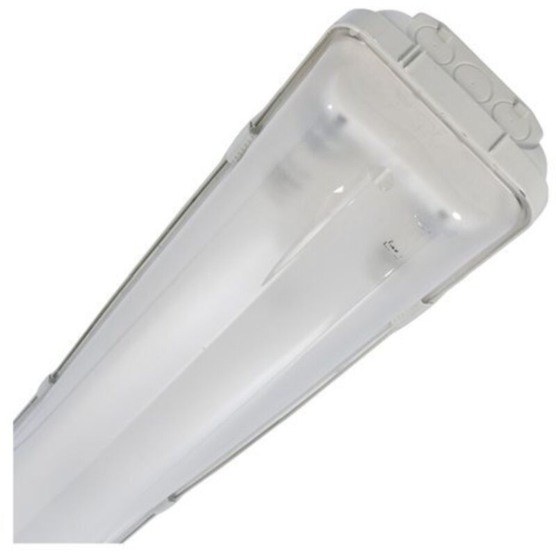 Plafoniera stagna con tubi led saving stagna - 2x18w - 4000°k natur ...