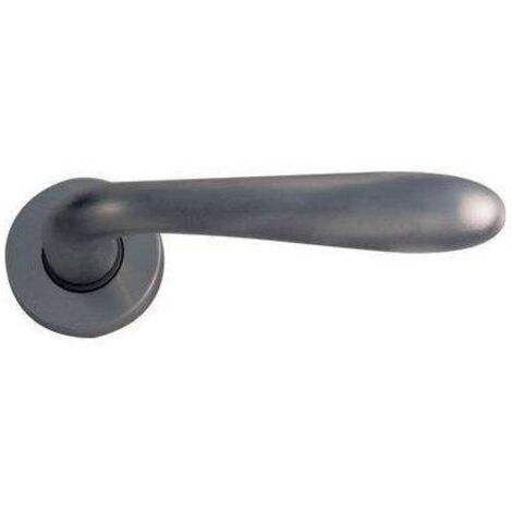 Mezza maniglia gocciacr.sat. c/ros tonda sx