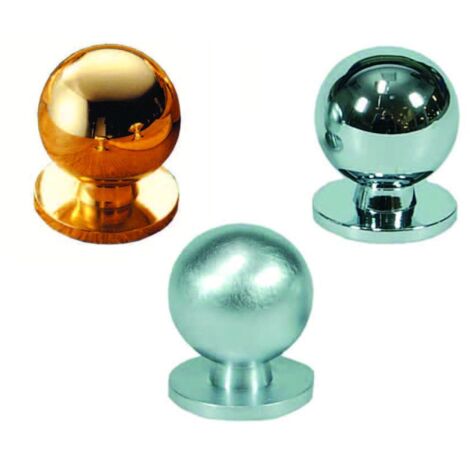 Pomoli per mobili in ottone a sfera - 5 pz