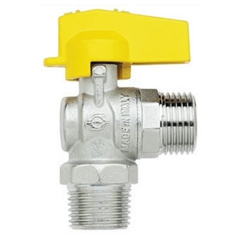 Rubinetto gas maschio maschio 1/2 per metano - gpl