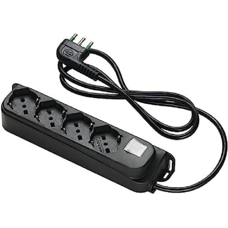 Multipresa 4X2Pt Sk Nero Int Retail 47421 Fme