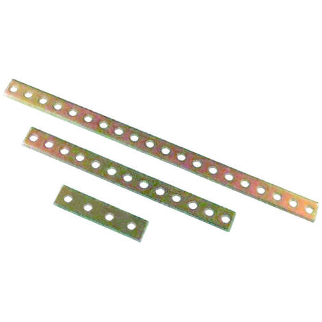 Piastrine di giunzione forate angoli dritti pesanti - mm.100x20