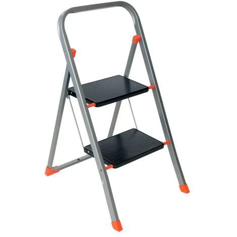 Scaletto domestico Facal tinto 2 gradini in acciaio max 150 kg
