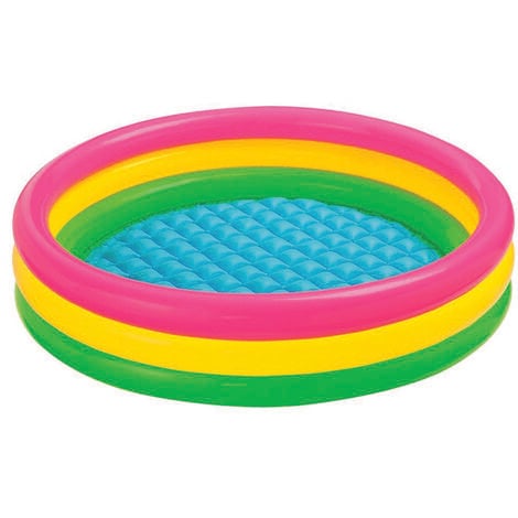 Piscina gonfiabile tonda 3 anelli +2 anni - ø cm.147x33h. - peso kg.1,76 (57422)