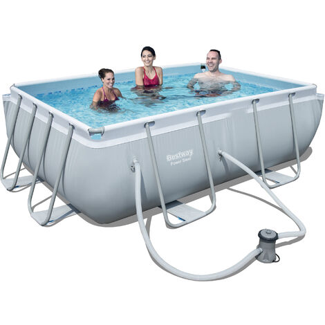 Piscina c/telaio c/pompa cm.282x196x84h 56629