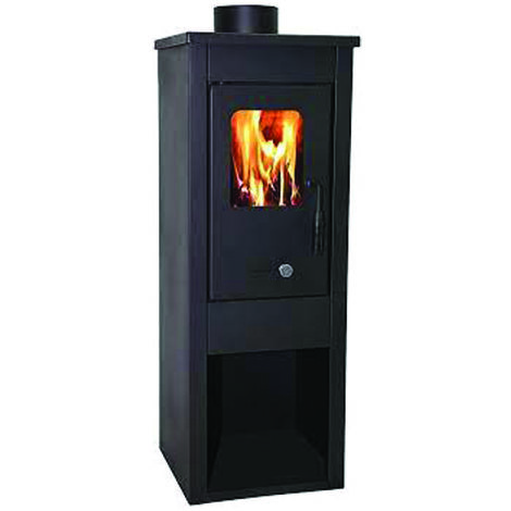 Stufa a legna era 7 kw nera - misure cm.33x35x94h. - peso kg.42