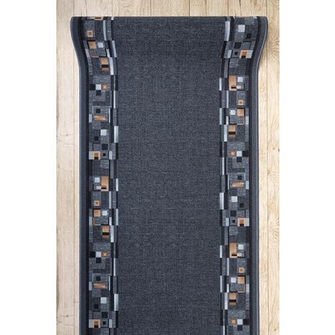 Runner anti-slip BOMBAY grey 80cm grey 80x460 cm