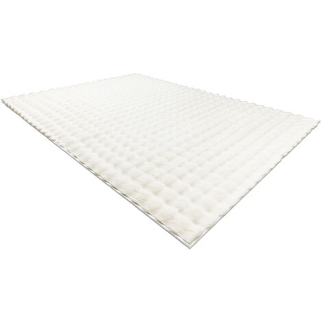 Carpet BUBBLE white 11 IMITATION OF RABBIT FUR 3D structural white ...