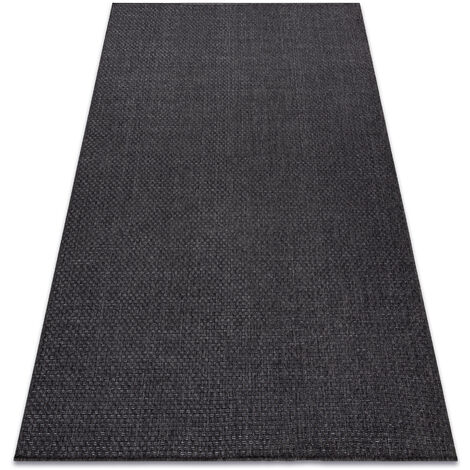 Carpet TIMO 6272 SISAL outdoor black black 140x190 cm