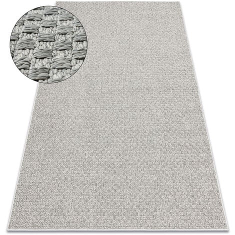 Carpet ORIGI 3661 grey - flat-woven SISAL string grey 116x170 cm