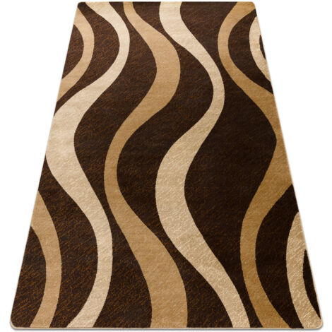 Carpet ROYAL G3565 Waves - brown / beige brown 100x200 cm