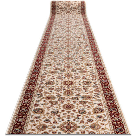 Runner Wool NAIN Ornament, flowers 6999 51063 beige / claret 100cm ...