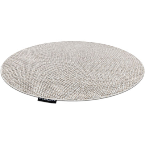 Carpet CASABLANCA LOOP circle beige loop, soft beige round 150 cm