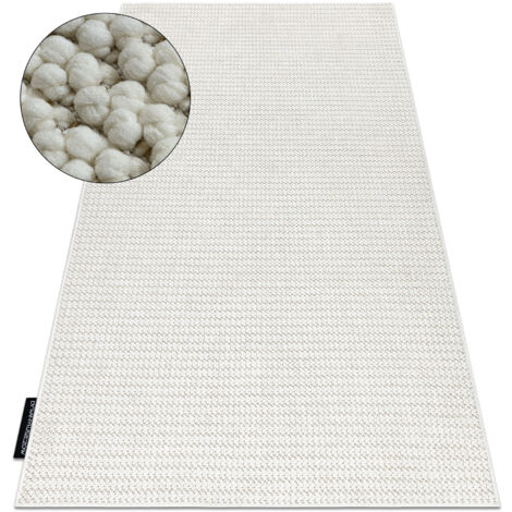 Carpet CASABLANCA LOOP white loop, soft white 80x150 cm