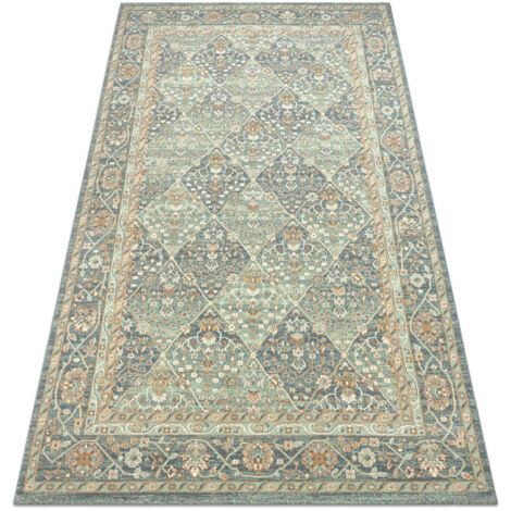 Wool Carpet SOHO 477.27.LA500 OSTA - Rhombus, frame geometric natural ...