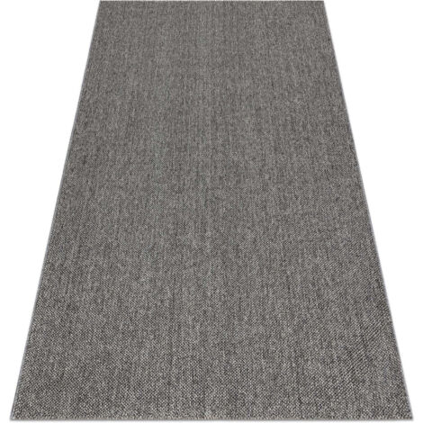 Carpet CASABLANCA LOOM grey, loop, soft indoor & outdoor grey 100x200 cm