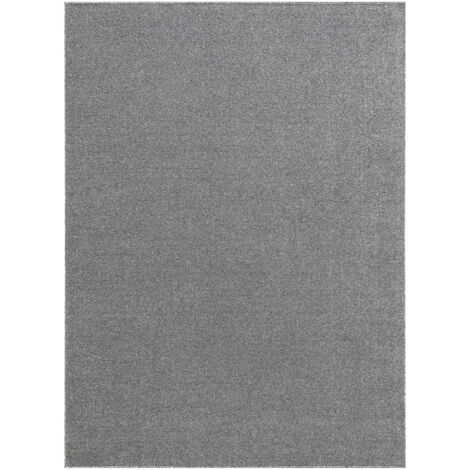 ETON PLUS carpet light grey, one-color, uniform, plain grey 200x400 cm