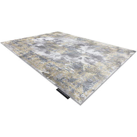 Modern DE LUXE carpet 6754 ornament vintage - structural cream / gold ...