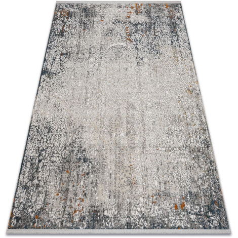 Modern carpet TULS structural, fringe 51327 Vintage, ornament ivory ...