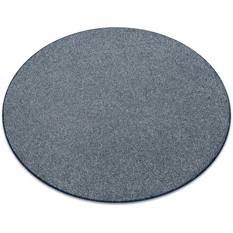 Carpet, round EXCELLENCE blue 897 plain, MELANGE blue round 100 cm