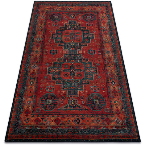 Wool carpet OMEGA HARI oriental - ruby red 200x300 cm