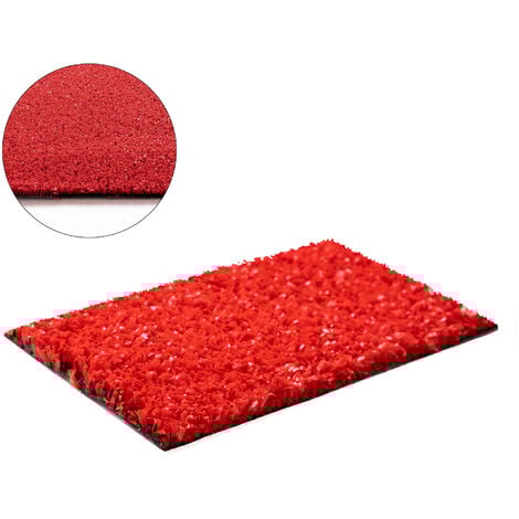 ARTIFICIAL GRASS FIRE red any size red 100x400 cm