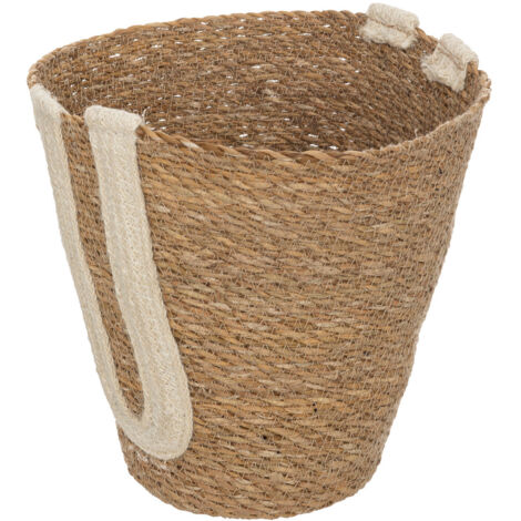Lot de 3 Paniers de rangement en Jute et Coton coloré D 35 D 30 et D 25 ...