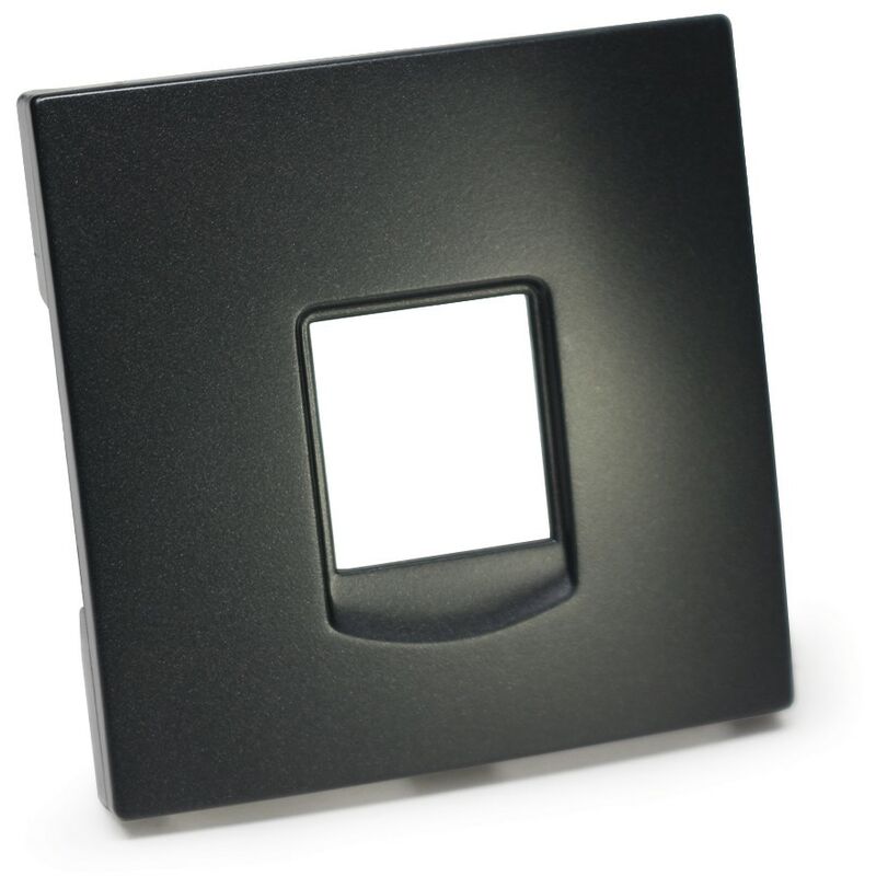 Tapa base red RJ45 serie Atmoss Dynamic S30 color antracita