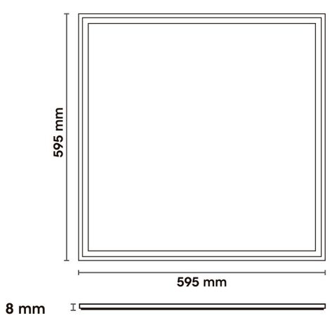 PANEL LED 595X595 40W BLANCO MASTER ANTI FLIKER