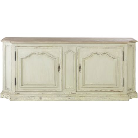 SIGNATURE - Buffet en pin massif patiné L195 cm - JOSEPHINE