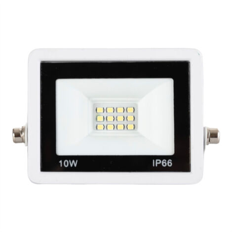 Foco Proyector LED 10W 800Lm 6000ºK IP66 Regulable 60,000H Acabado Blanco [LM-6001-W-CW]
