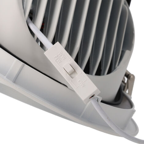 Foco Downlight LED 40W CCT (Tonalidad Luz Regulable) Circular Orientable Driver LIFUD 40.000H ...