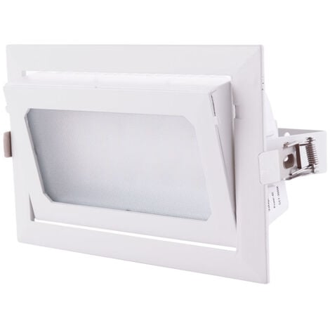 Foco Downlight LED 40W 6600Lm 2700ºK Rectangular Orientable 40.000H [HO-COB-R-OR-40W-WW]