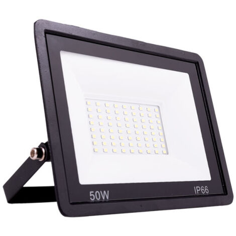 Pack 10 Proyectores LED 50W 6000Lm 6000ºK IP66 Orientable 60.000H [LM ...