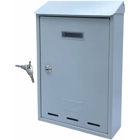 Cassetta Postale da Parete, per Esterno, in Acciaio Galvanizzato con ...