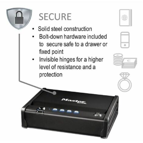 Coffre-fort sécurité Master Lock à combinaison électronique - Format ...