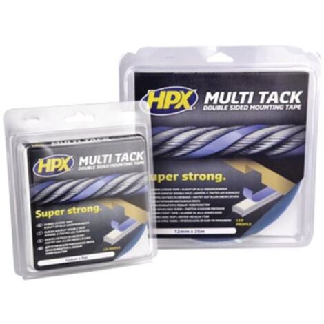 Ruban double face multi-tack HPX PA1205 - semi-transparent - 12mm - 5m