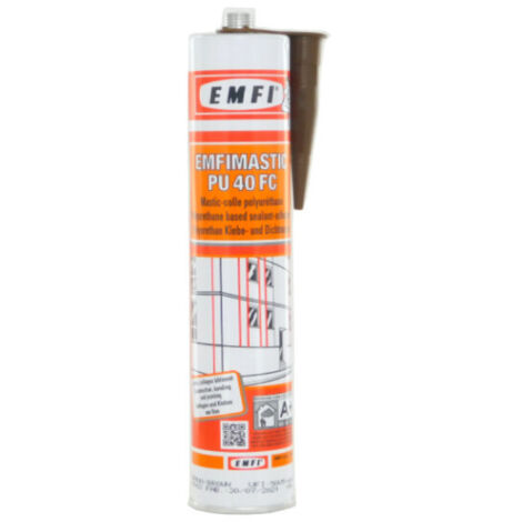 Mastic polyuréthane EMFI PU 40 FC - Brun - Cartouche de 300 ml - 74088CE005
