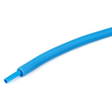 Tube hydro bleu gainé D 12, 50M- REHAU - 13301791050