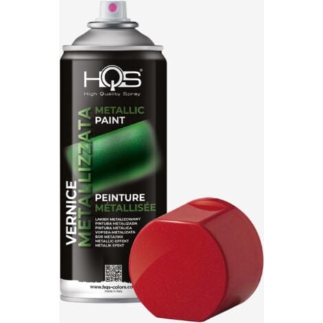 Bombe de peinture rouge metalise
