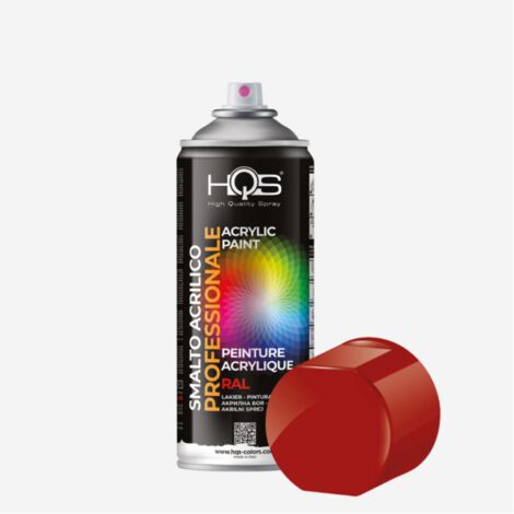 Bombe de peinture rouge feu ral 3000