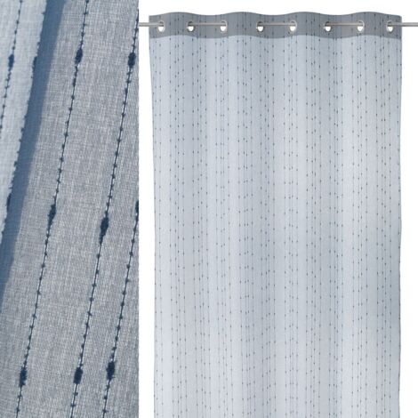 Visillo de diseño Azul clásico de poliéster de 260x140 cm