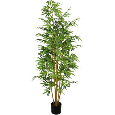 Bamboo Green Artificiale • Verde • Tronco in PVC • UVR• H 180 cm