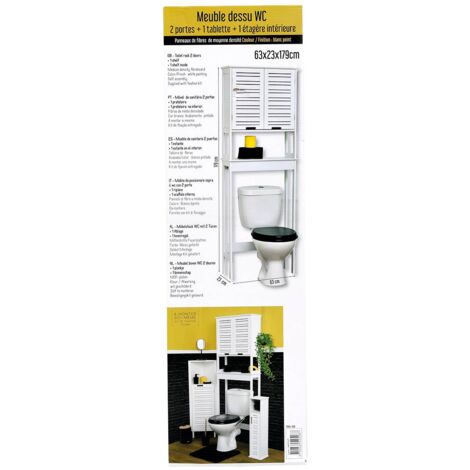 Mdf wc top cabinet and mdf shelf - miami - Tendance