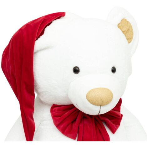 OSITO BLANCO LAZO 100CM - Feeric lights & christmas