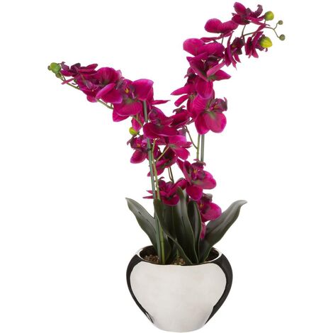 Orquídea artificial - jarrón de cerámica - H57 cm - Atmosphera créateur d'intérieur
